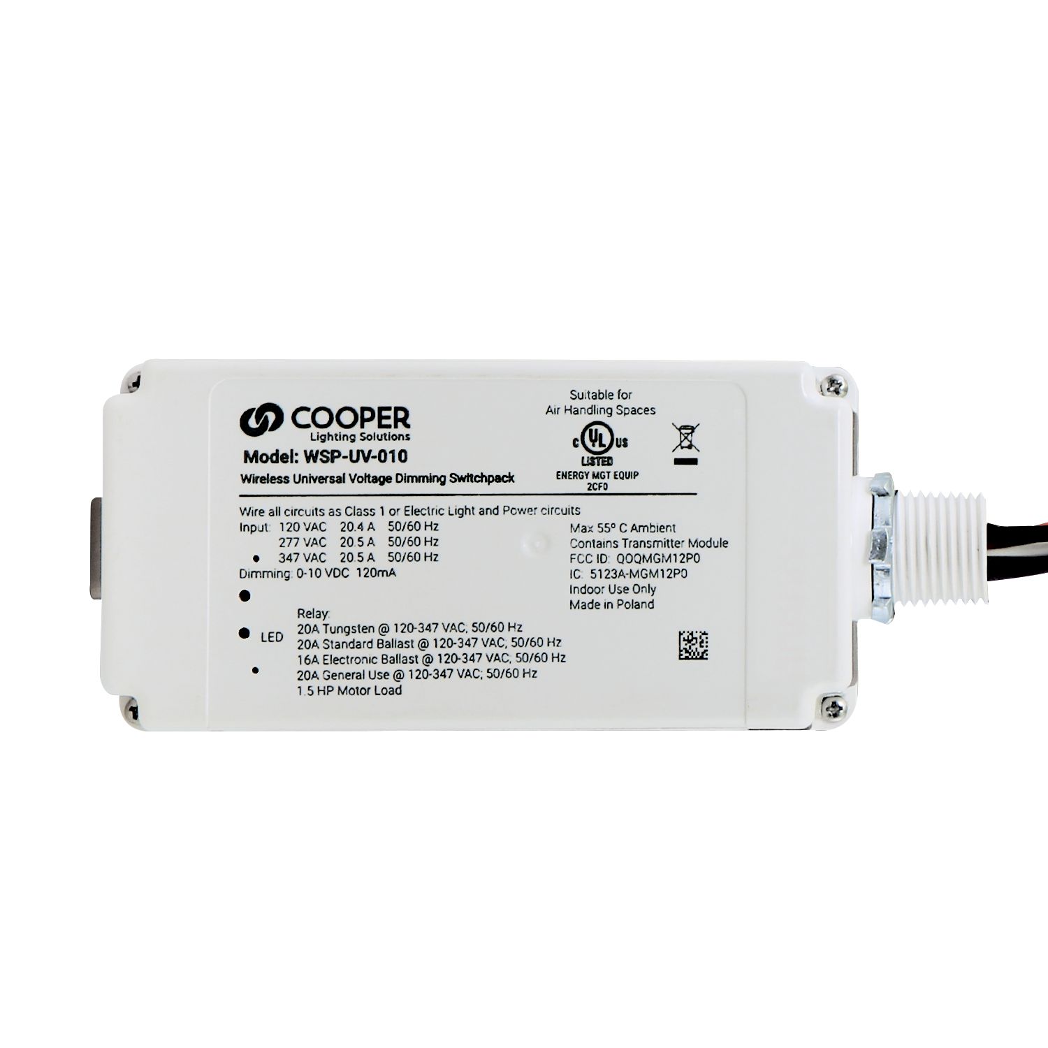 WaveLinx Pro Universal Voltage Dimming Switchpack 0-10V | Cooper ...