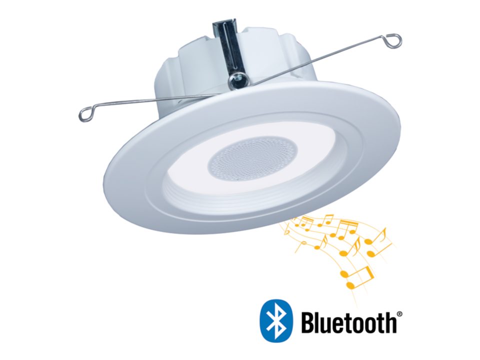 Recessed bluetooth speakers store