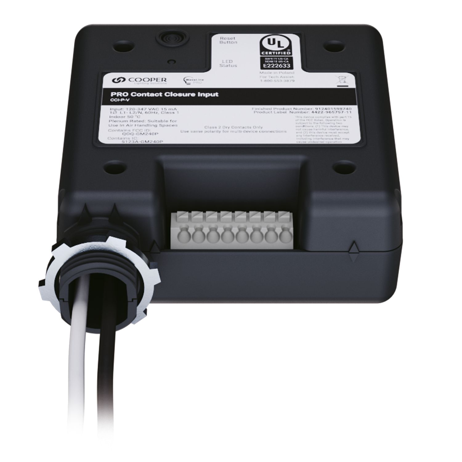 PRO Contact Closure Input (CCI) | Cooper Lighting Solutions